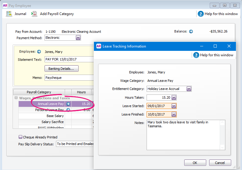 Leave and entitlements - MYOB AccountRight - MYOB Help Centre Leave and entitlements - MYOB AccountRight - MYOB Help Centre